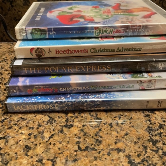 Media | Christmas Movie Night Bundle 5 Dvds Grinch Polar Express ...